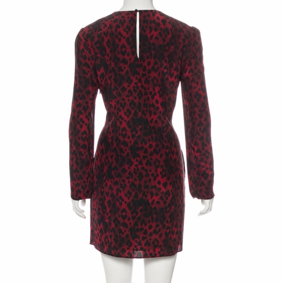 Yves Saint Laurent | Dresses | Ysl Saint Laurent Silk Leopard Mini ...